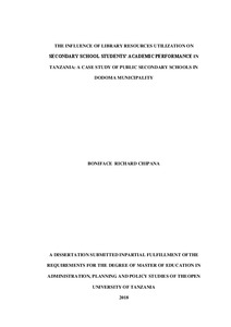 The Influence of Library Resources Utilization on Students’ Academic Performance: A Case Study ...